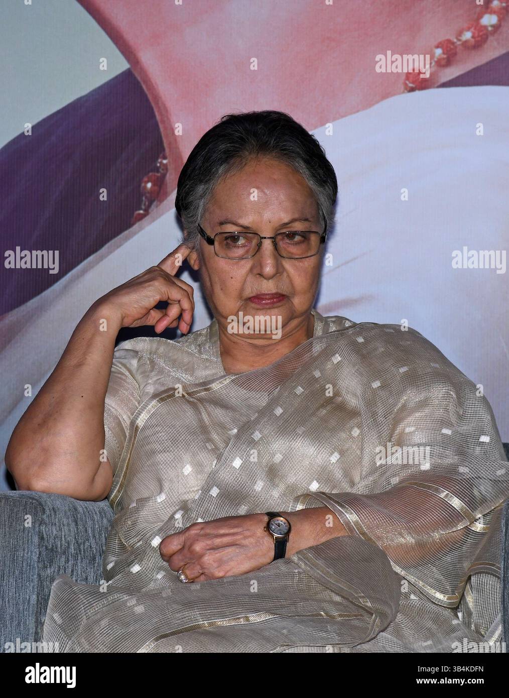 Mumbai, India. 30th Apr, 2025. Bollywood actress Rakhee Gulzar seen during the trailer launch of ...