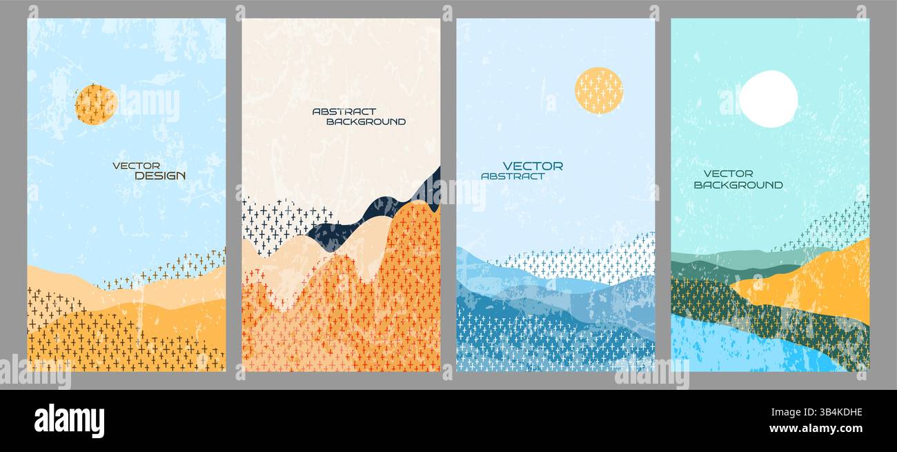 Vector illustration. Hand drawn background set with marker strokes ...
