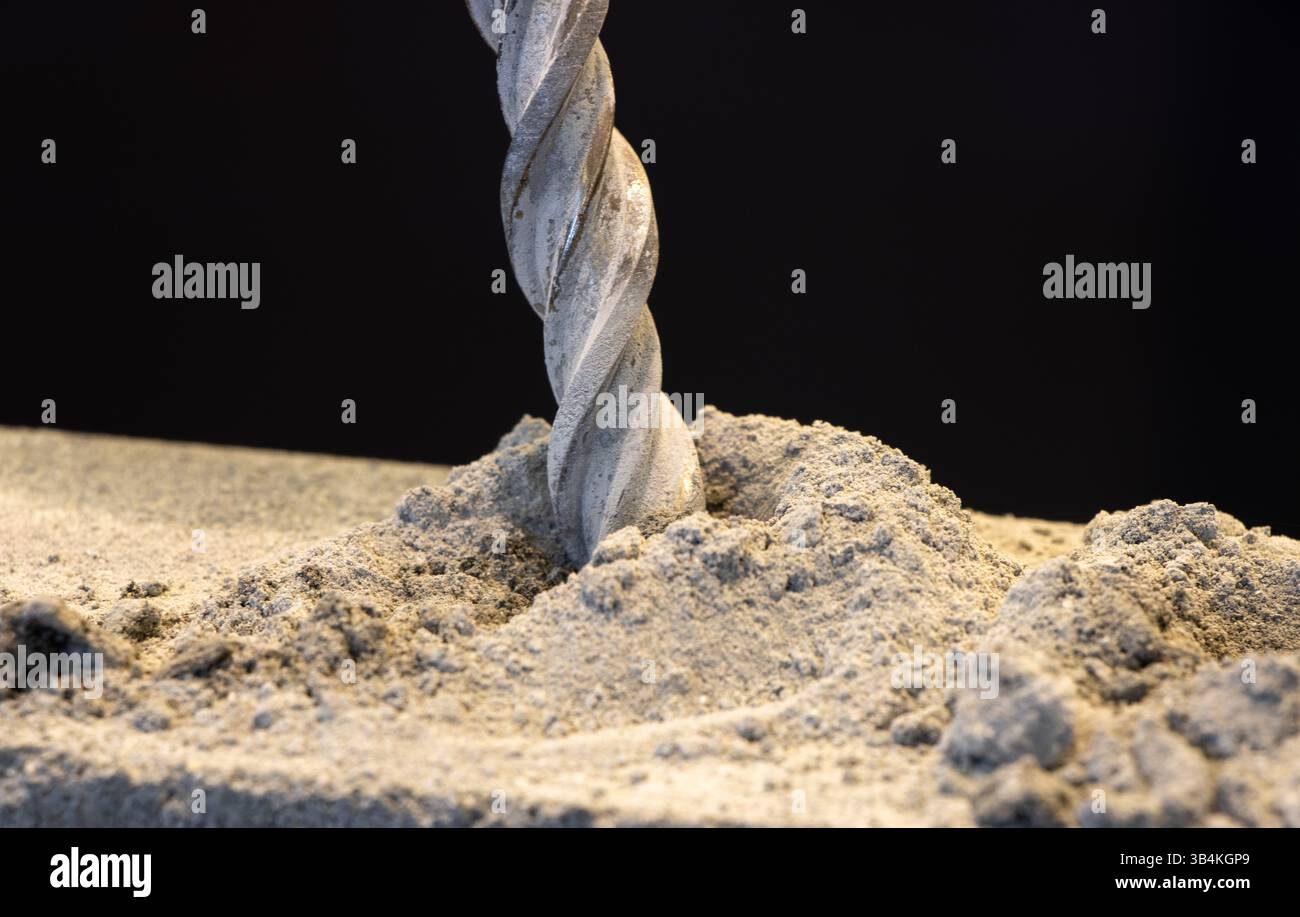 a drill bit for drilling concrete Stock Photo - Alamy