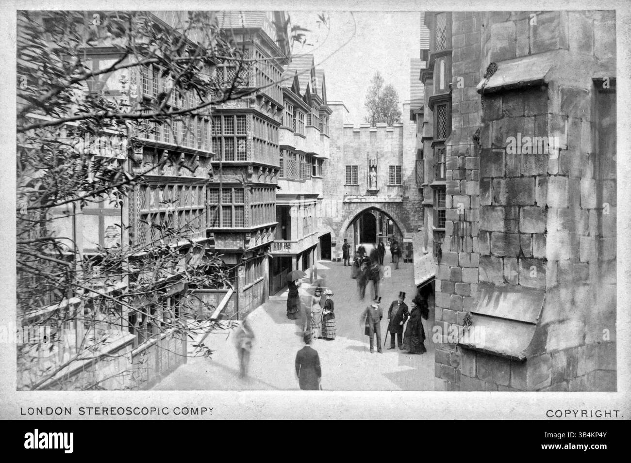 Victorian image of London by the London stereoscopic company, black and ...