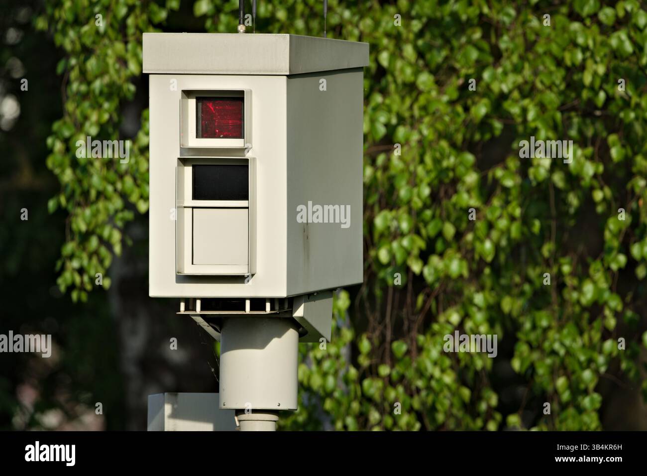 Police speed radar in Czech republic Stock Photo - Alamy