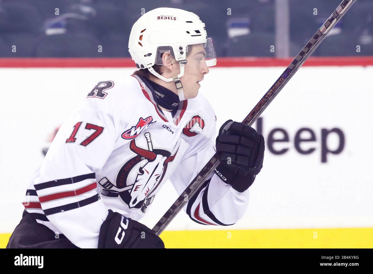 Profile photo on Red Deer Rebels C Ollie Josephson during WHL (Western ...