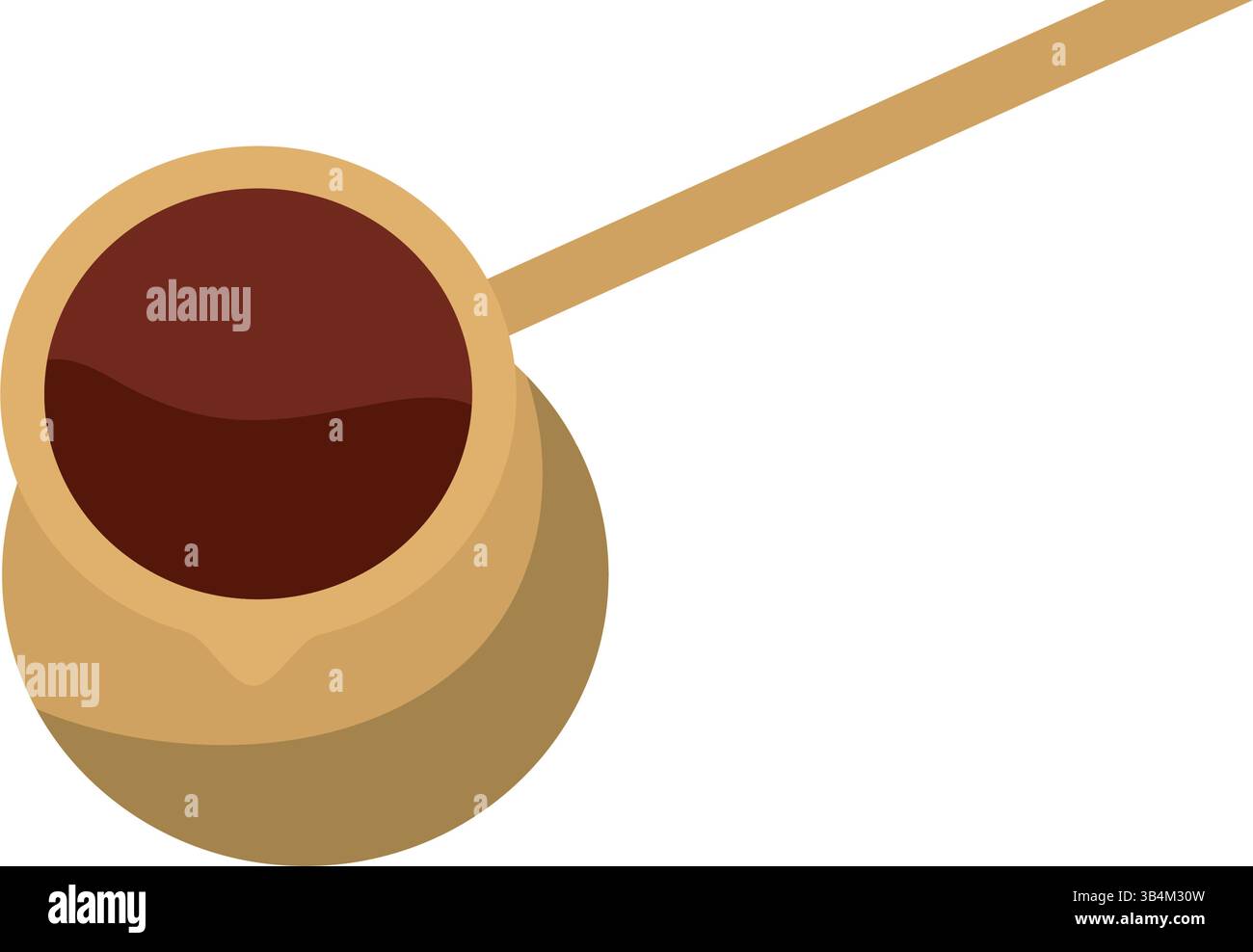 Traditional coffee pot top. Vector illustration Stock Vector Image ...