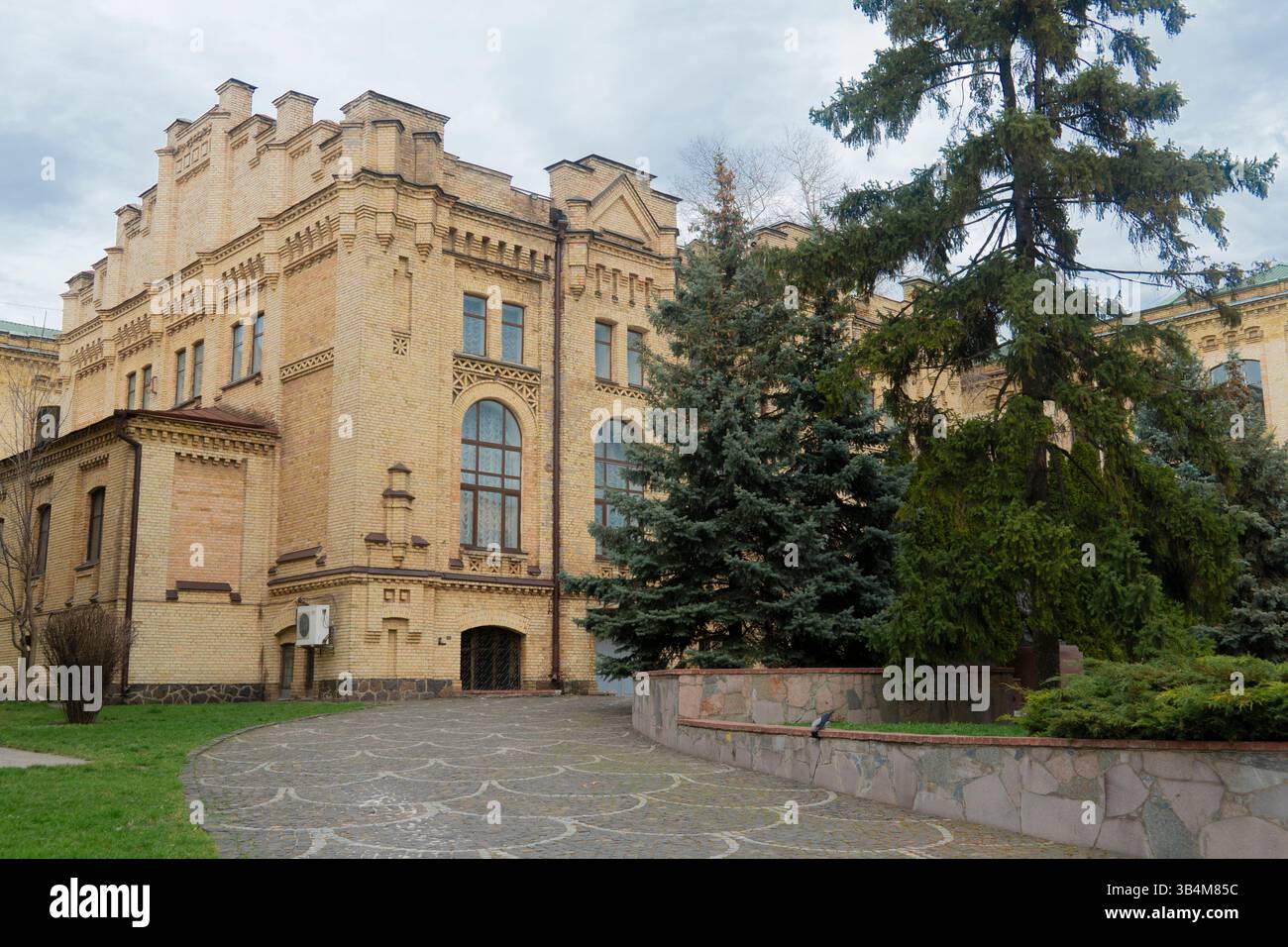 Kyiv, Ukraine - 04.05.2025: View of the historic brick building of Igor ...