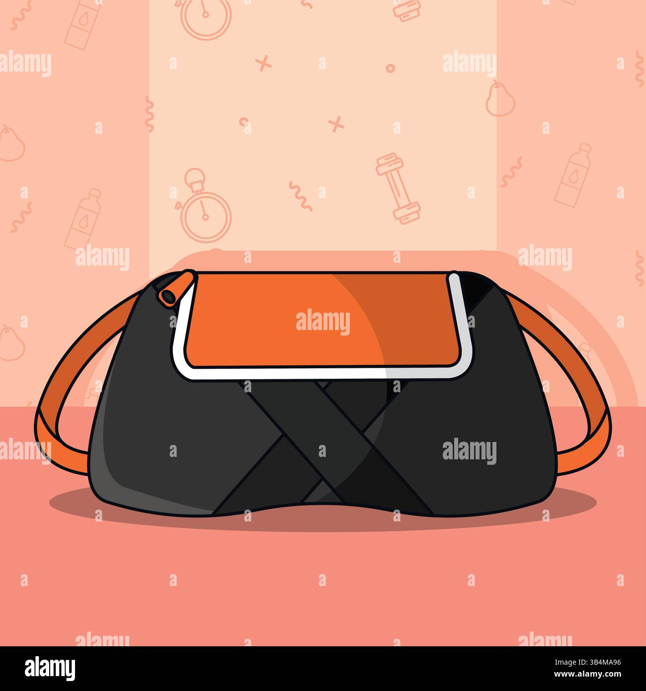 Colored gym bag. Vector illustration Stock Vector Image & Art - Alamy