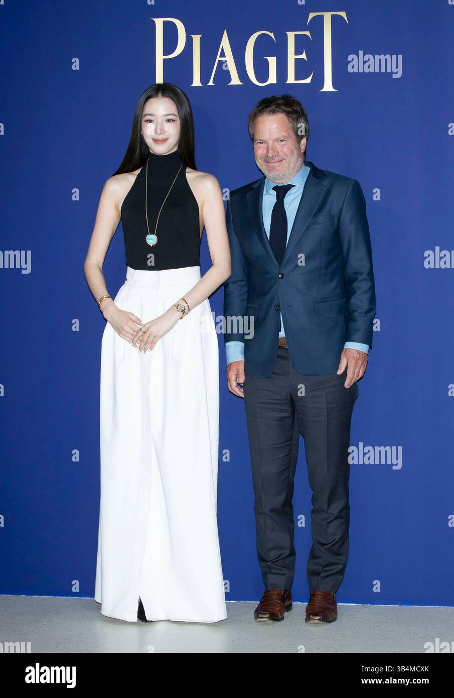 Seoul, South Korea. 30th Apr, 2025. (L to R) South Korean model Irene ...