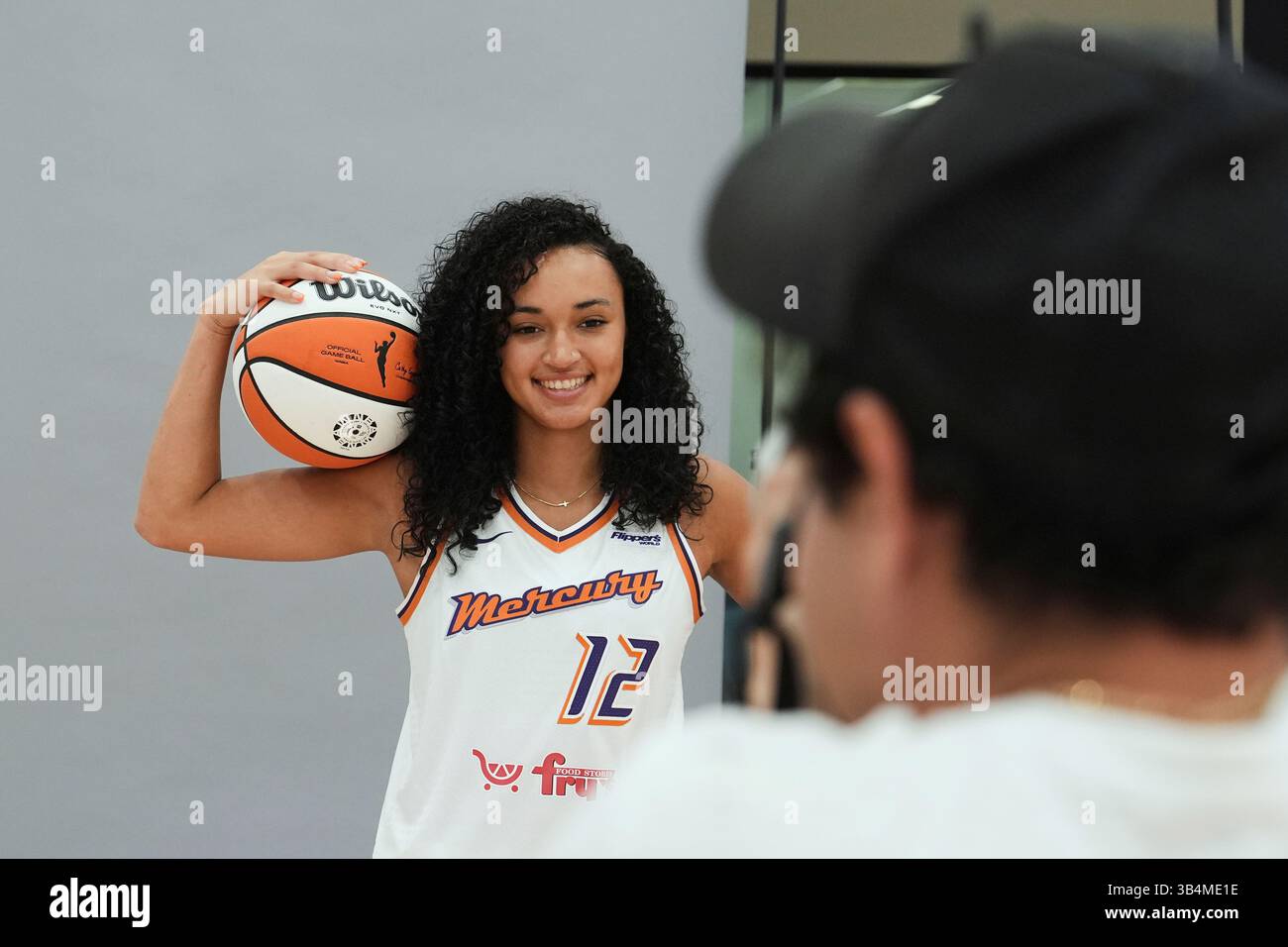 Phoenix Mercury guard Celeste Taylor poses for a photo during Mercury ...