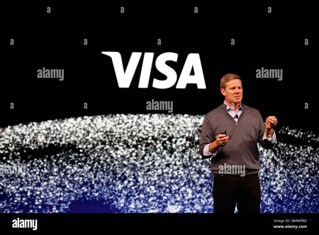 IMAGE DISTRIBUTED FOR VISA - Visa CEO, Ryan McInerney, welcomes guests to Visa's Global Product ...