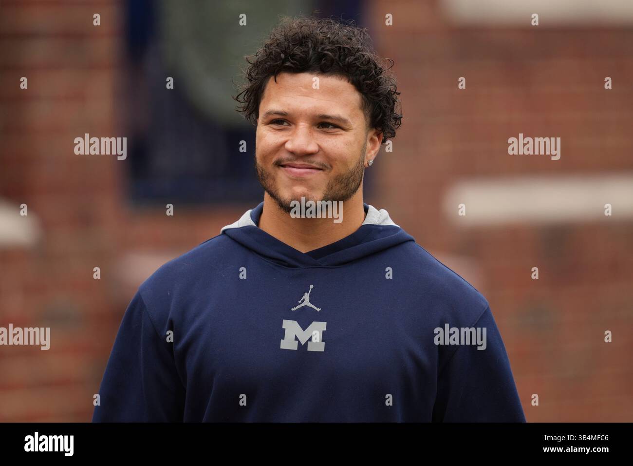 Los Angeles Rams running back Blake Corum watches during the Michigan ...