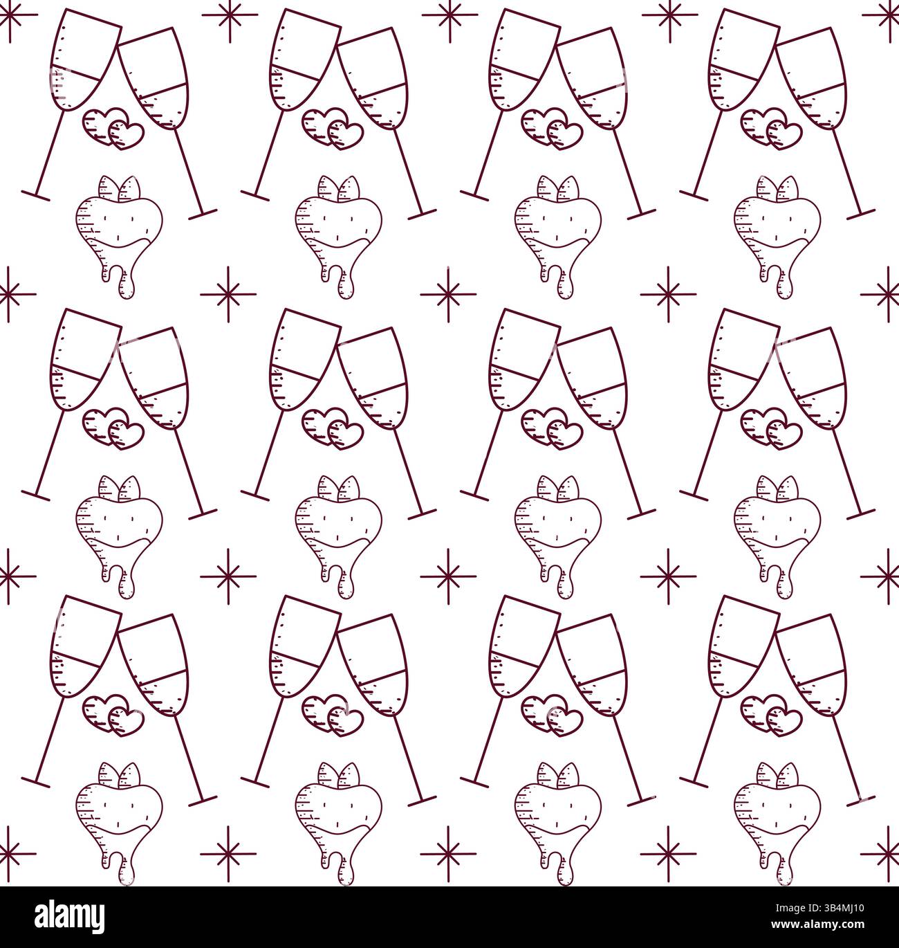 Outline clinking glasses. Vector illustration Stock Vector Image & Art ...