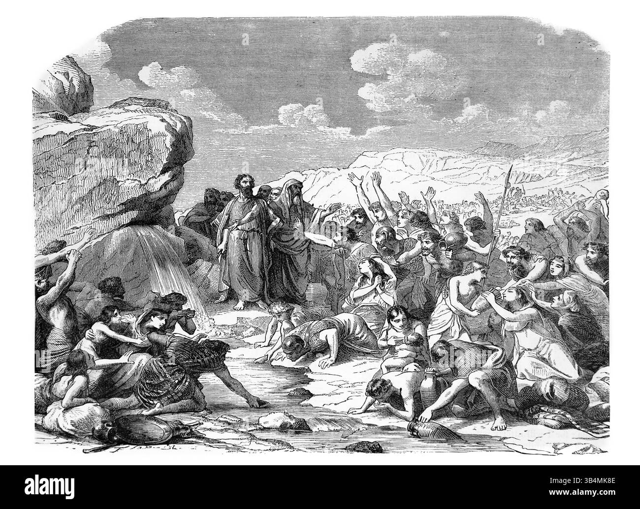 Moses striking the rock hi-res stock photography and images - Alamy