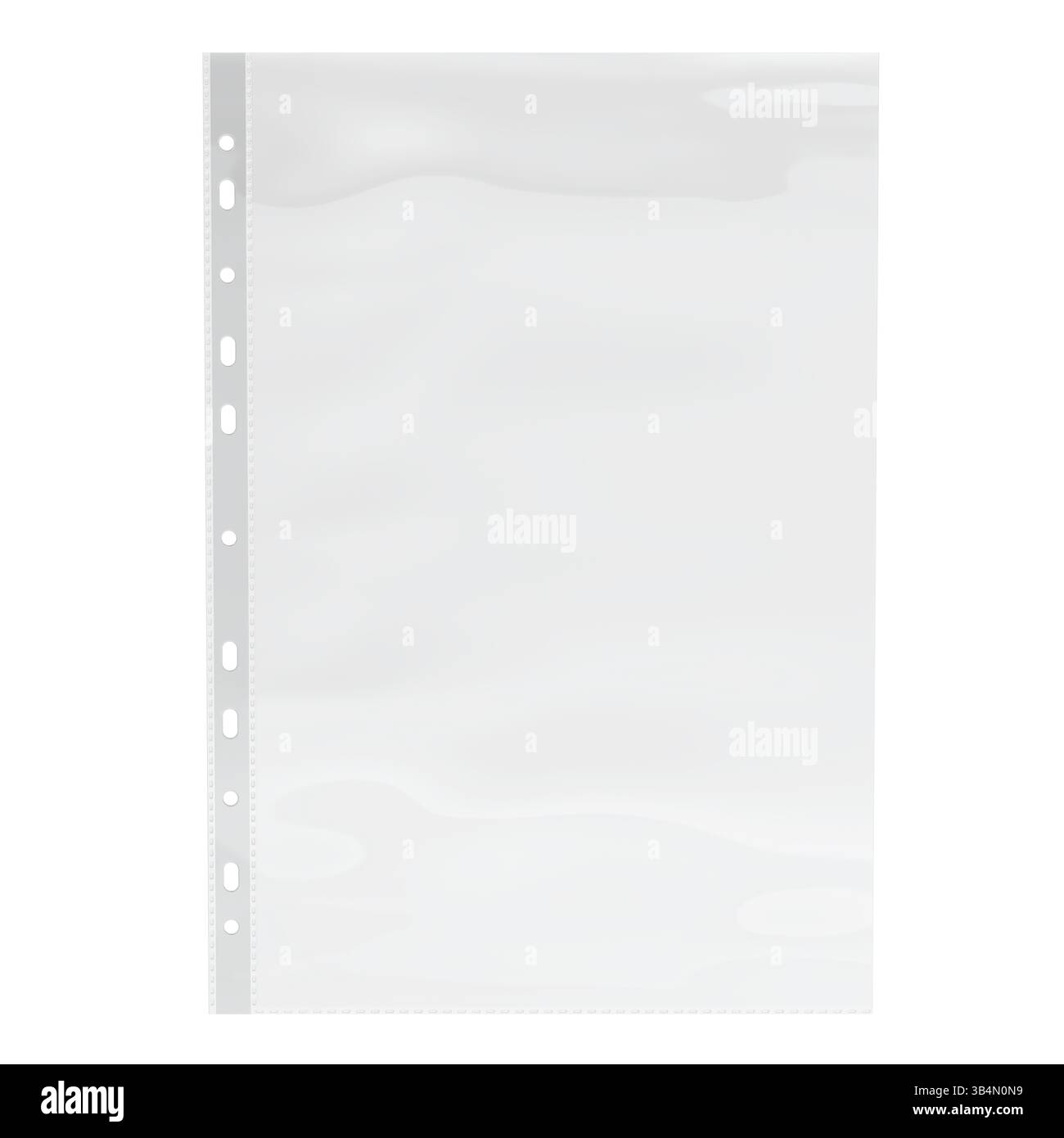 Sheet plastic protector, clear folder file. Punched pocket sheet ...