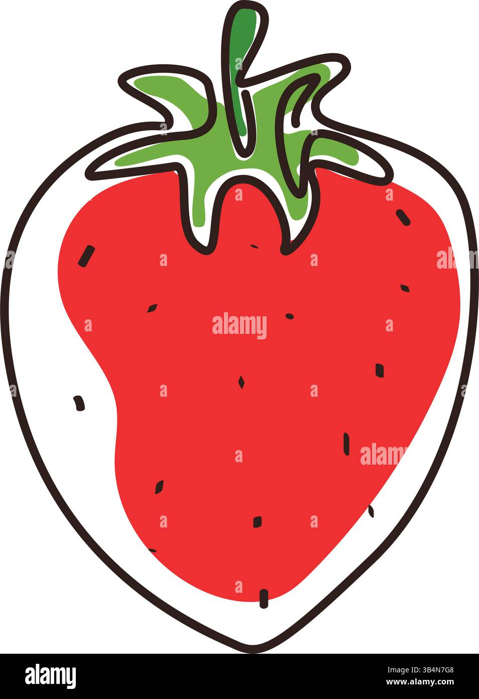 Cute strawberry vector. Vector illustration Stock Vector Image & Art ...