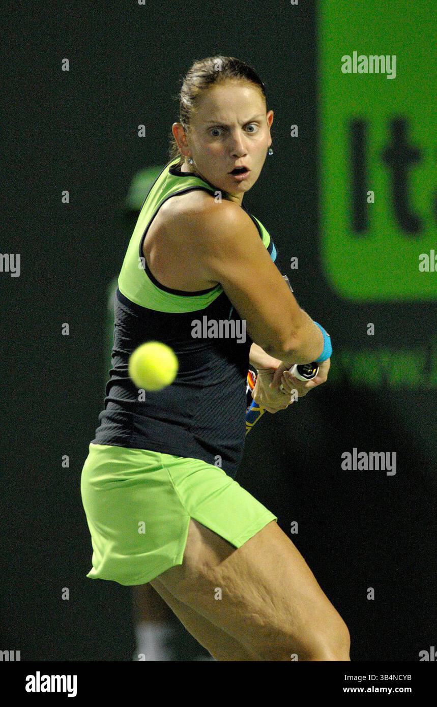Mar 23, 2011 Miami, Florida. Sony Ericsson Open Jelena Dokic (AUS) in ...