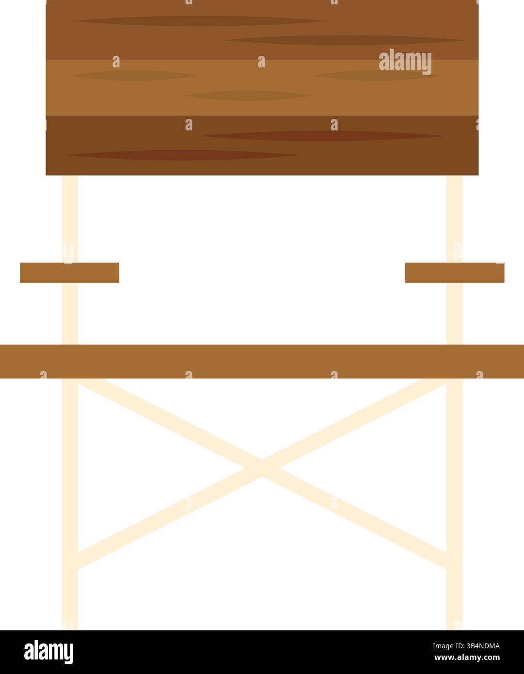 Camping foldable wood chair. Vector illustration Stock Vector Image ...