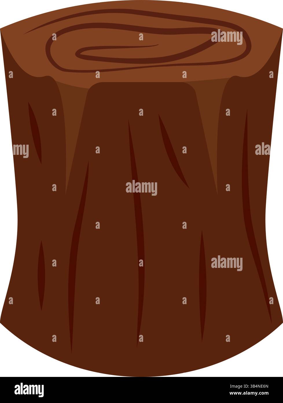 Single wooden log seat. Vector illustration Stock Vector Image & Art ...
