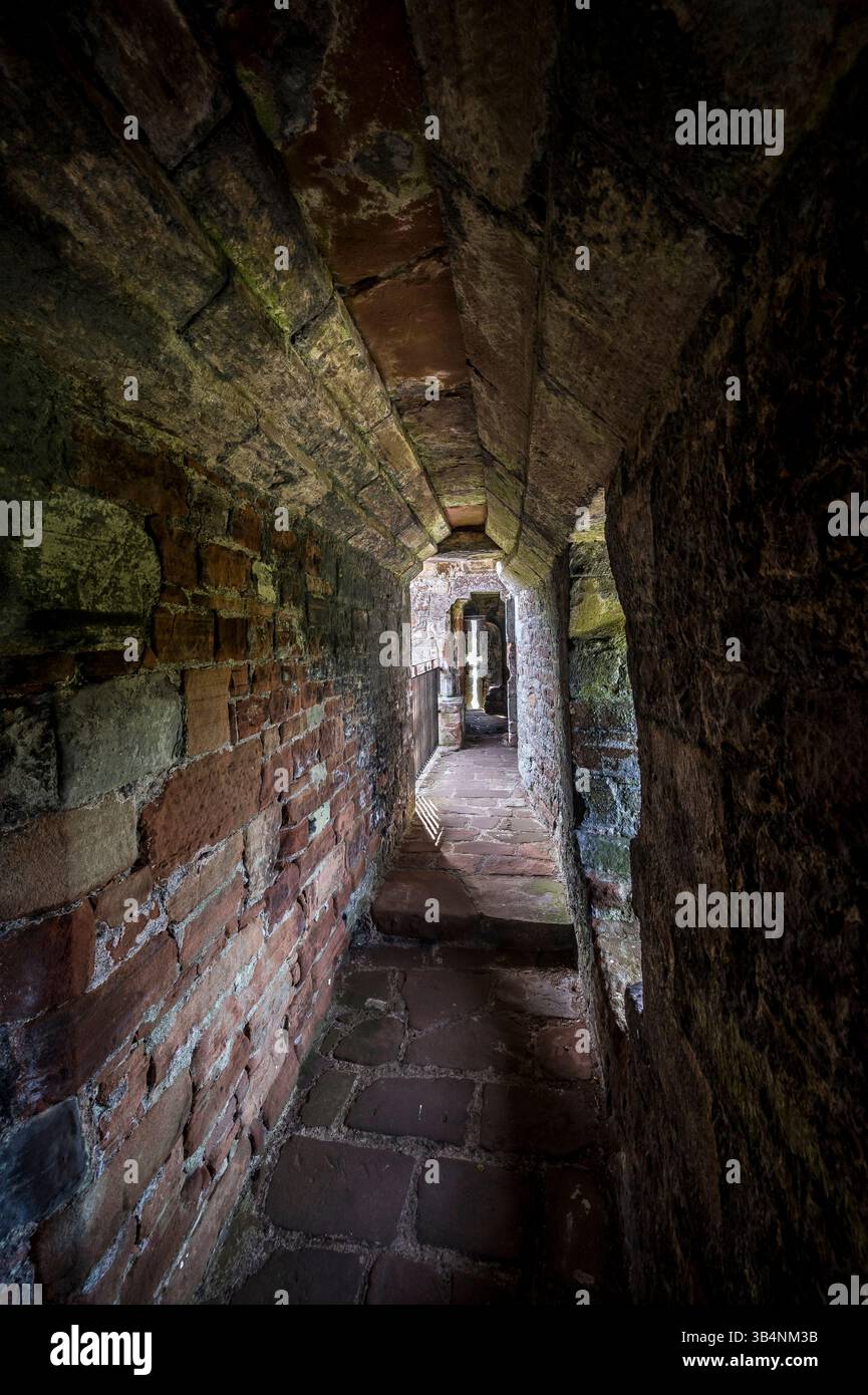 The image is of the circulation passage at the ruins of the 13th ...