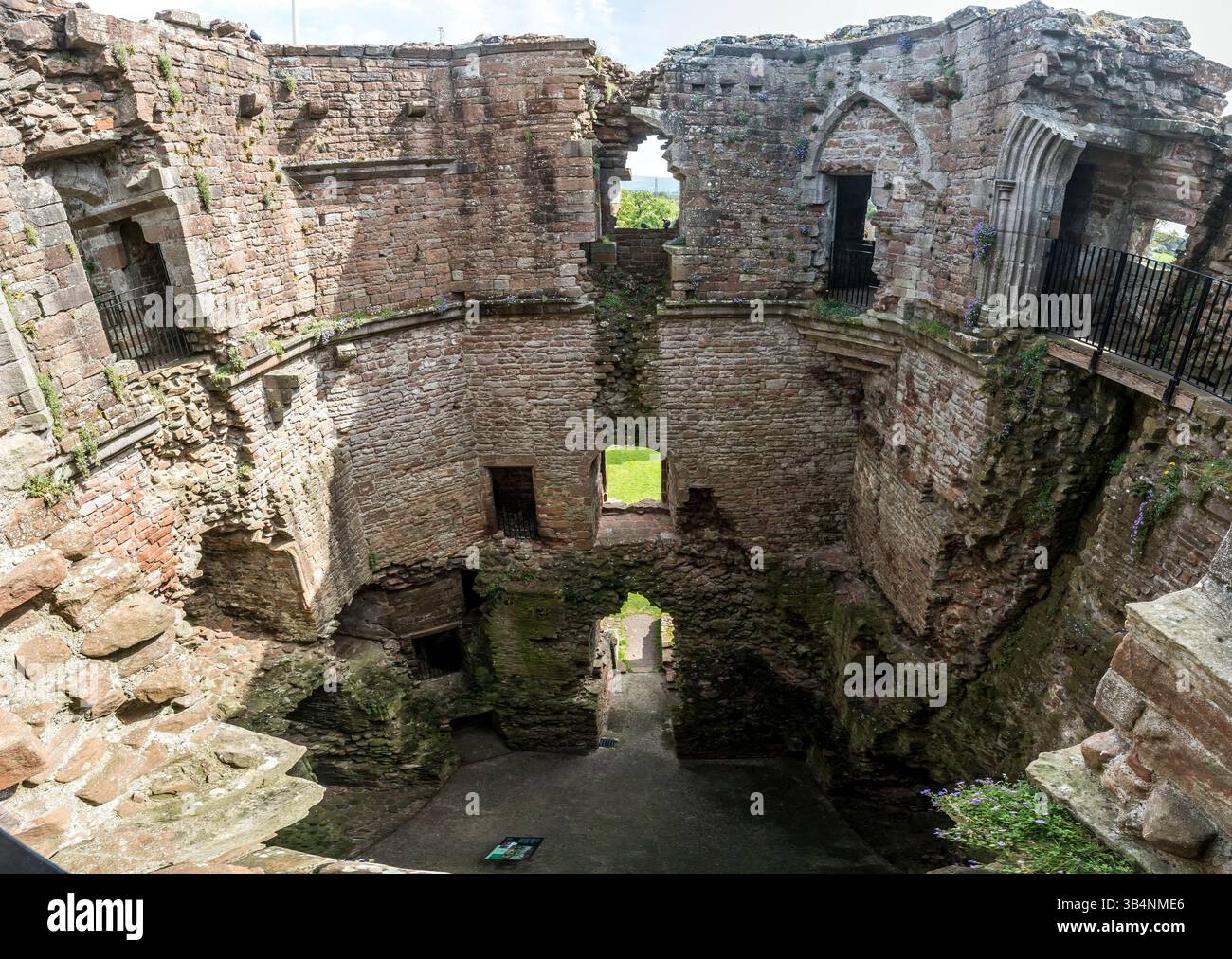 The image is of what remains of the Keep Tower at the ruins of the 13th ...