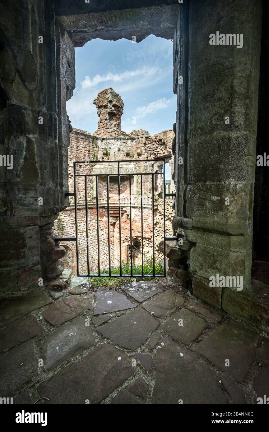 The image is of the circulation passage at the ruins of the 13th ...