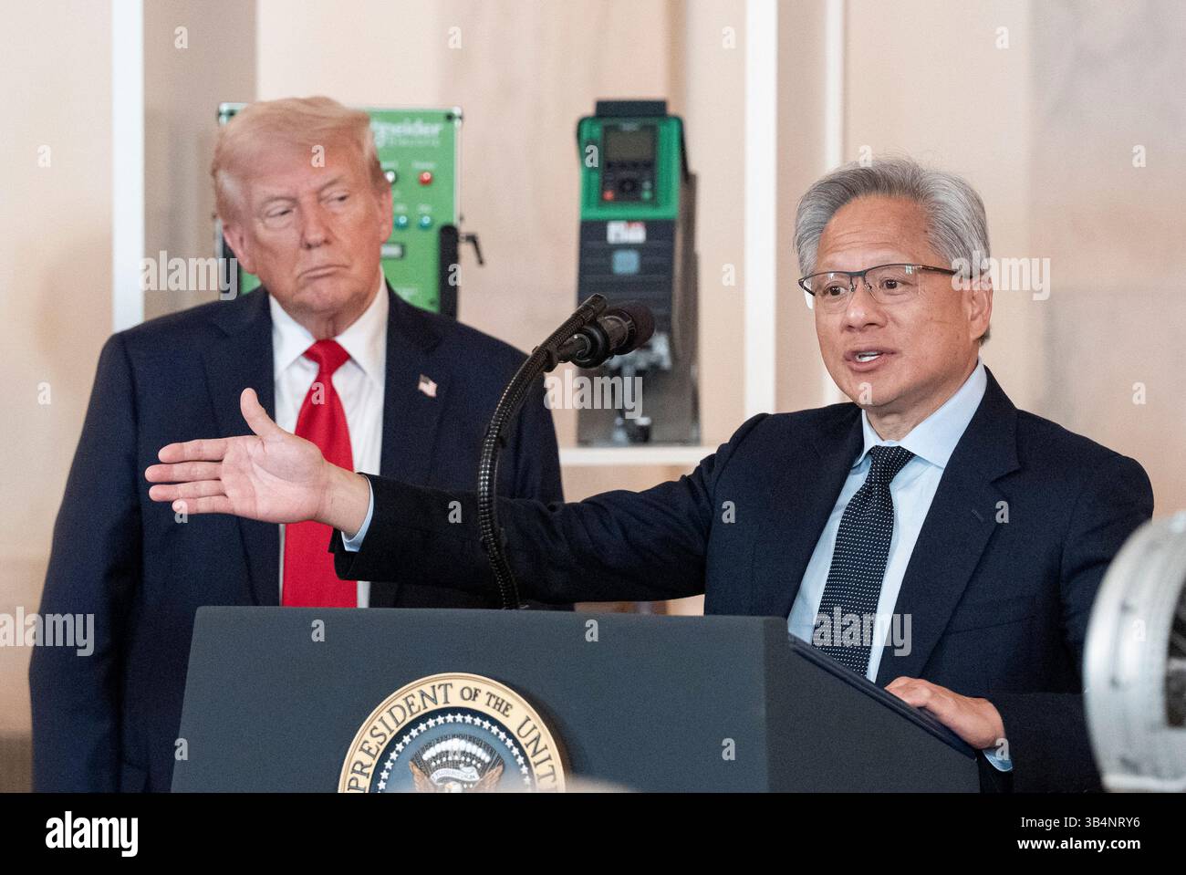 Washington, United States. 30th Apr, 2025. Nvidia CEO Jensen Huang ...