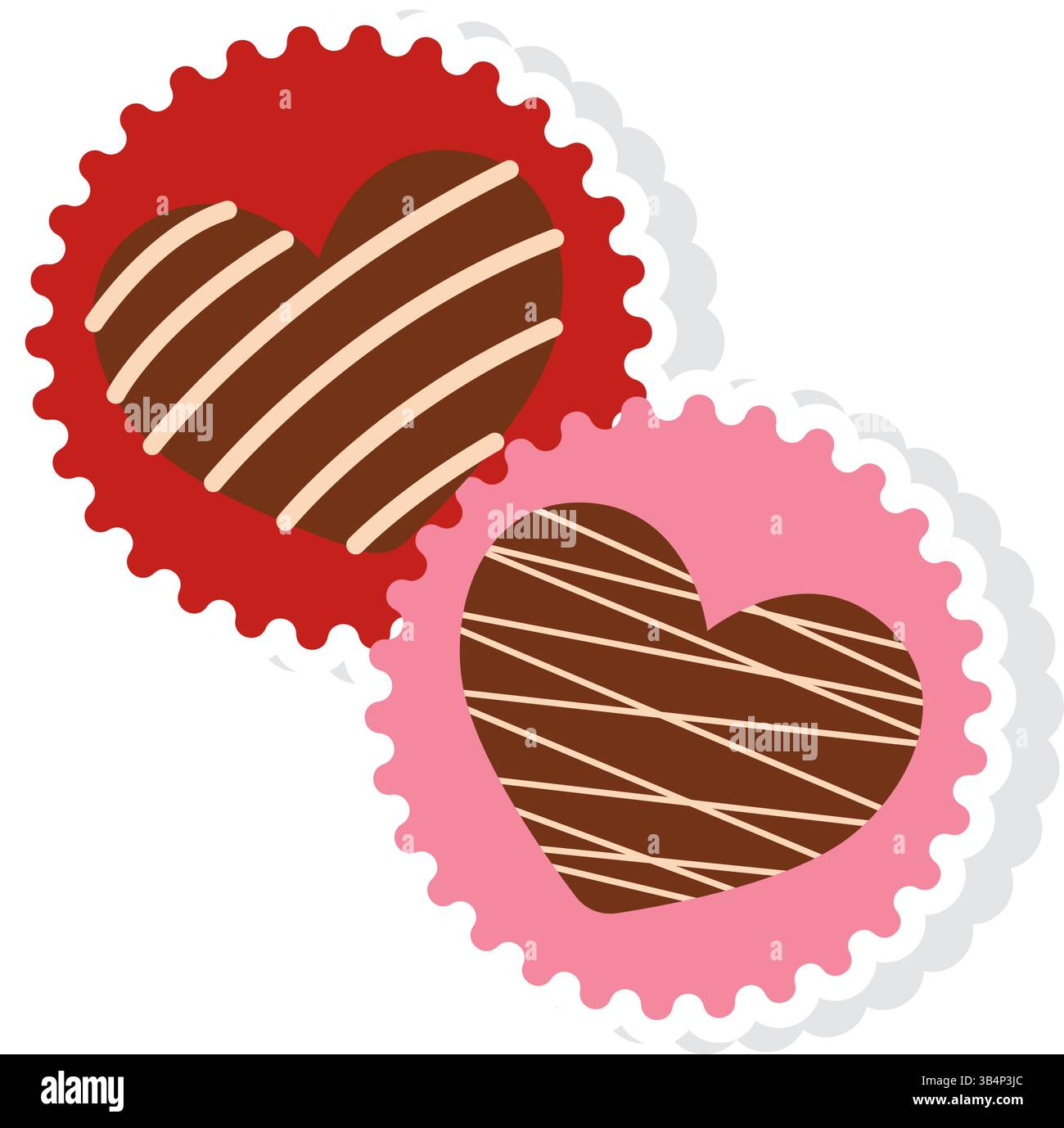 Heart shaped chocolates. Vector illustration Stock Vector Image & Art ...