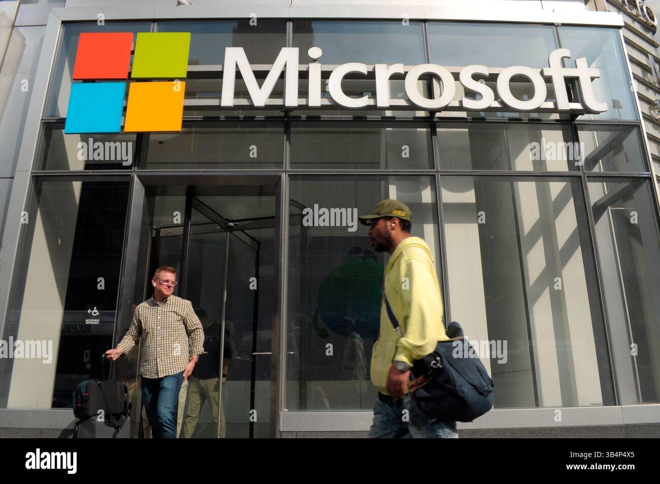 A Microsoft office is seen in Manhattan, New York City Stock Photo - Alamy