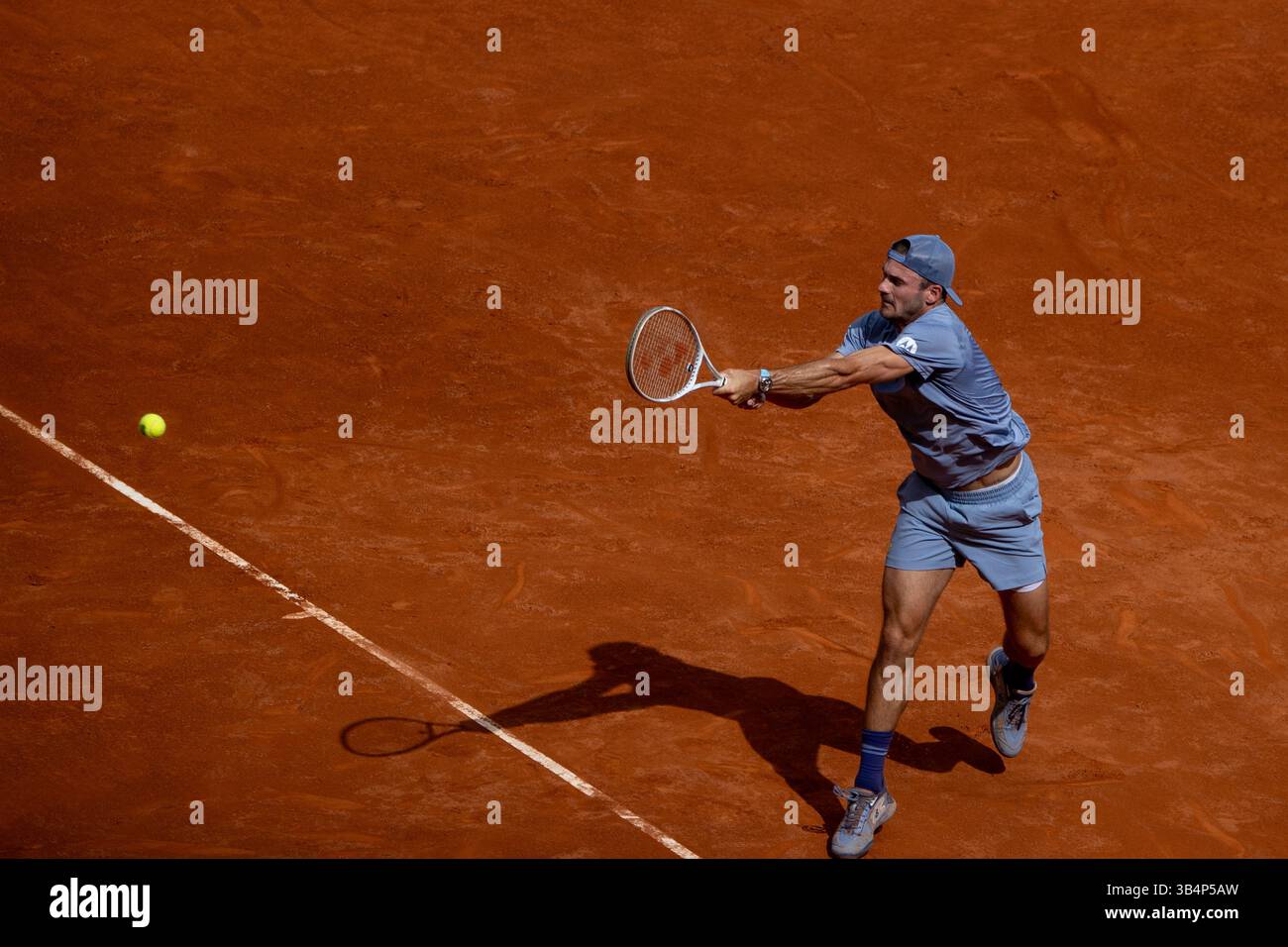American Tommy Paul plays against British Jack Draper (not visible ...