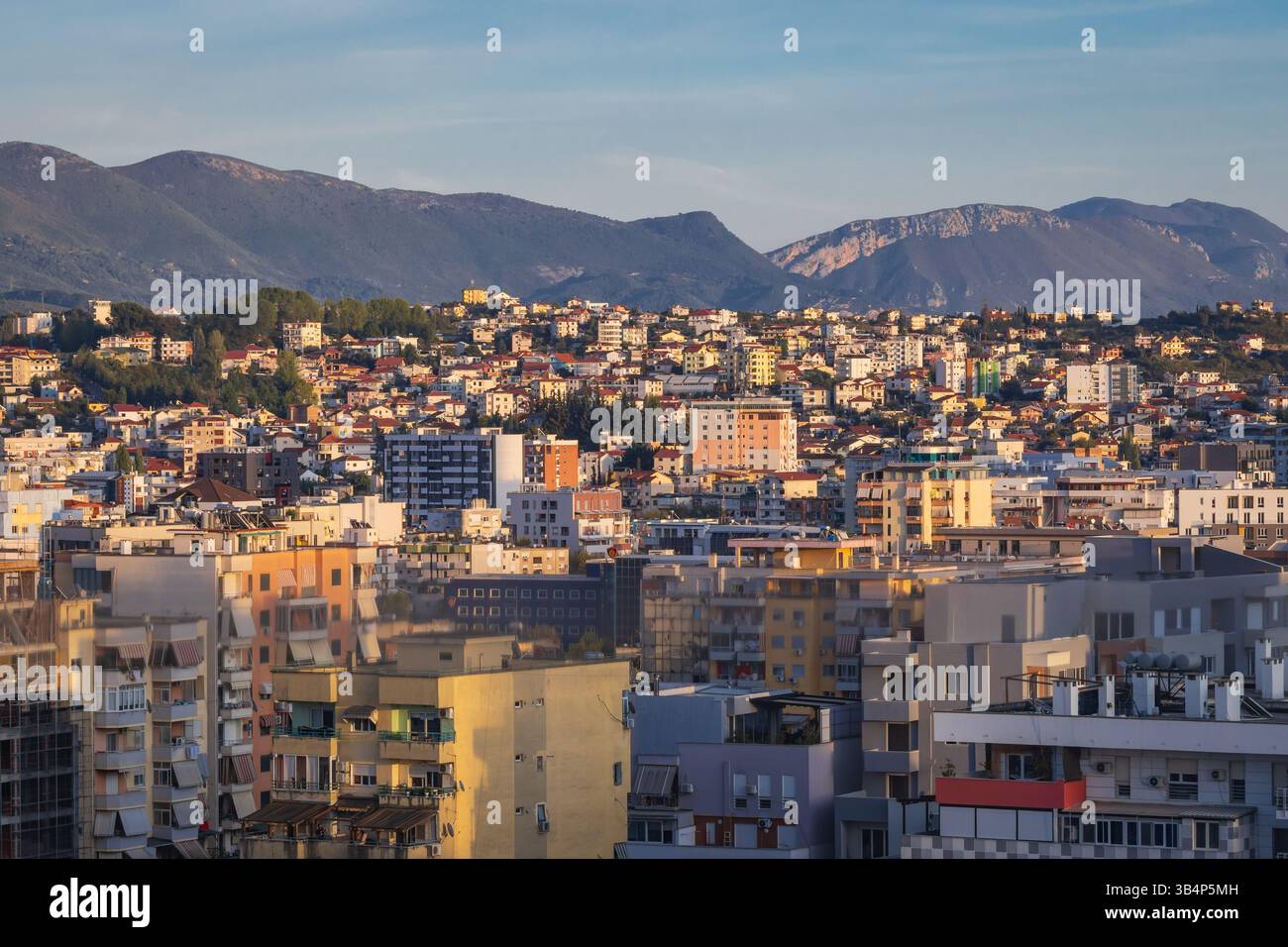 Tirana, Albania. Modern cityscape in downtown Tirana Stock Photo - Alamy