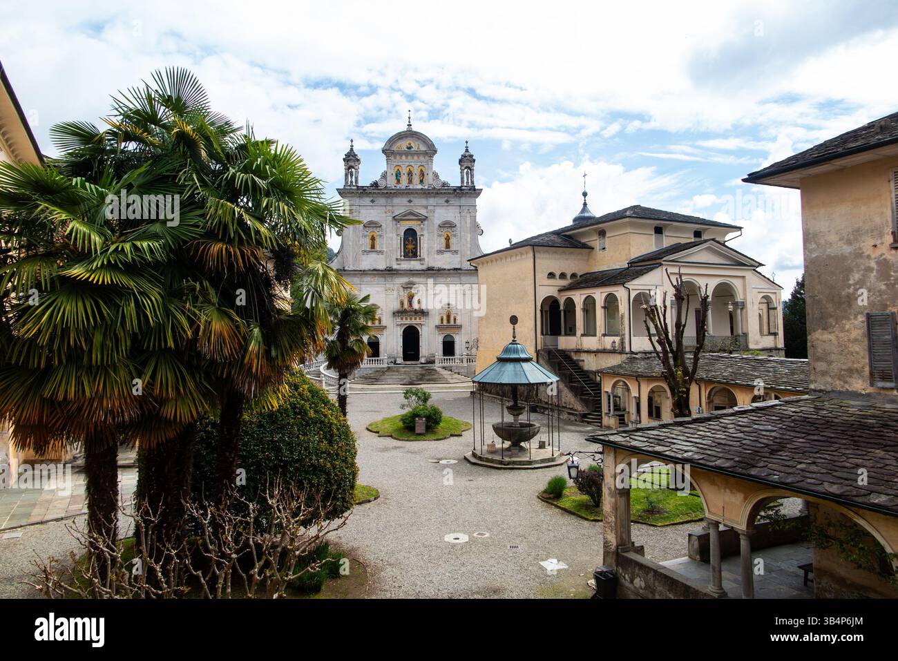 Aerial view sacro monte varallo hi-res stock photography and images - Alamy