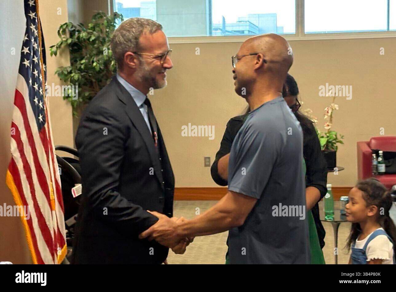 In this image released by the U.S. State Dept., Adam Boehler, the Trump ...