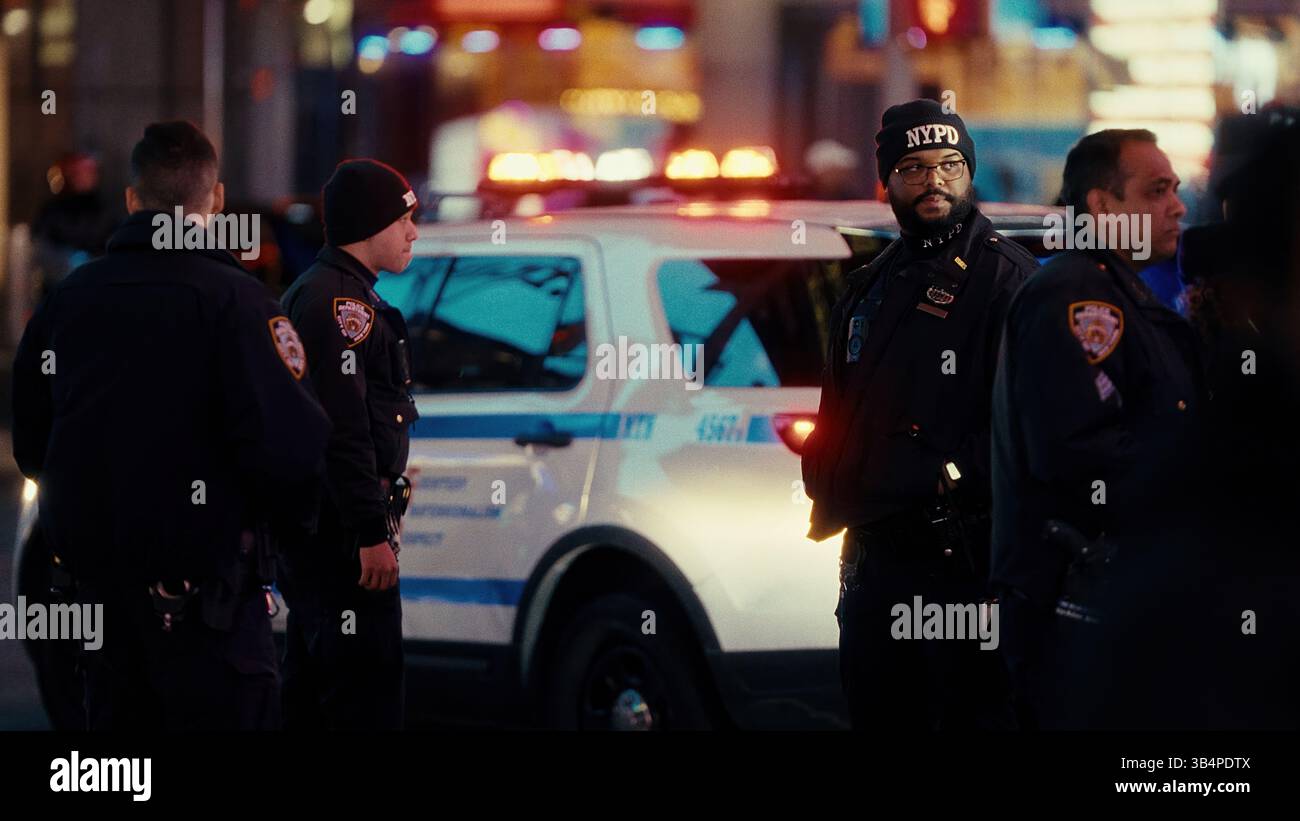 NEW YORK, USA - FEBRUARY 14, 2025 - NYPD police officers patrolling ...
