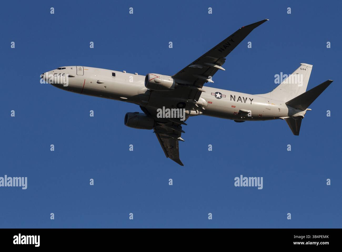 A Boeing P8A Poseidon Multi-Mission Maritime Patrol Aircraft with the ...