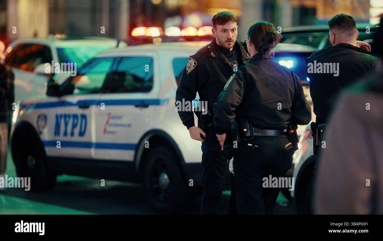 NEW YORK, USA - FEBRUARY 14, 2025 - NYPD police officers talking near ...