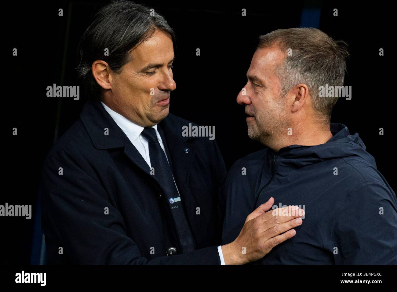 Barcelona, Spain. 30th Apr, 2025. Hansi Flick coach (FC Barcelona) and ...
