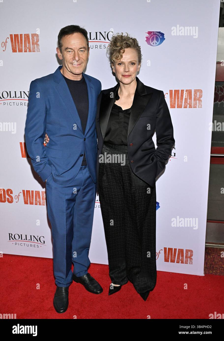 Jason Isaacs, left, and Maxine Peake attend the premiere of "Words of ...