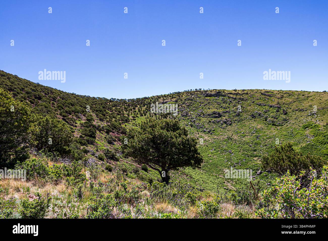 View from down inside the Capulin Volcano after hiking Crater Vent ...