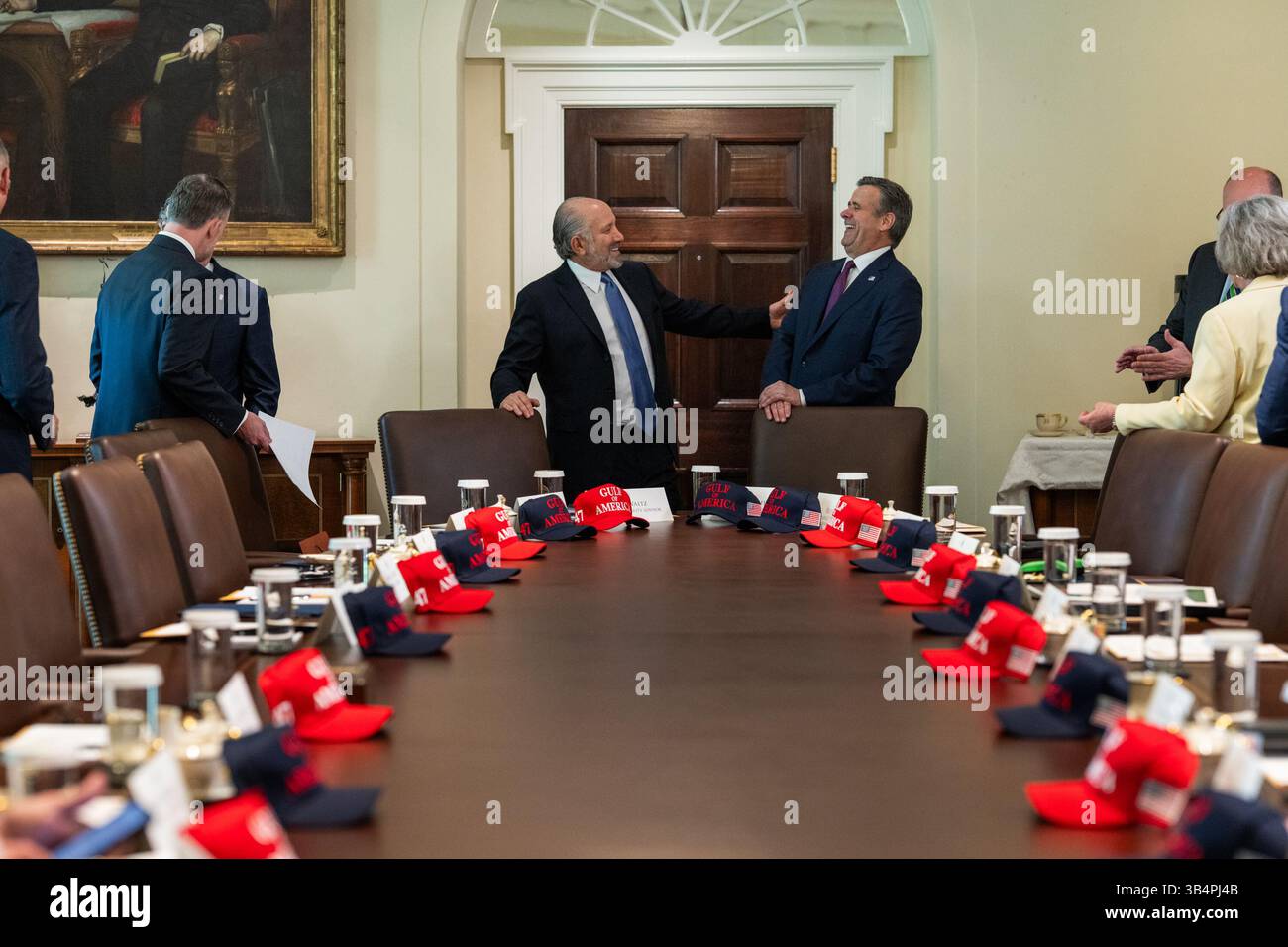 Secretary of Commerce Howard Lutnick and CIA Director John Ratcliffe ...