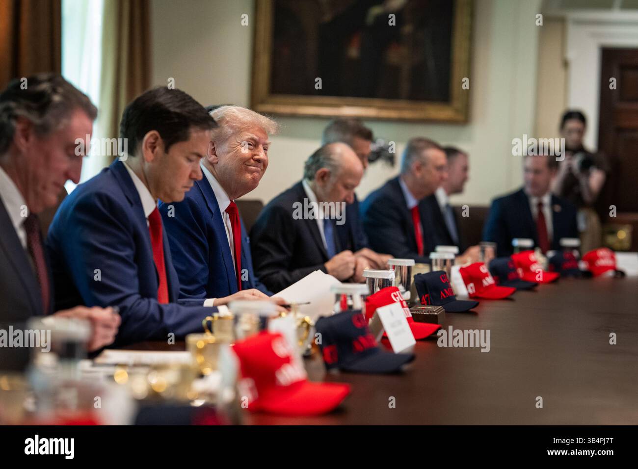 President Donald Trump holds a Cabinet meeting, Wednesday, April 30 ...