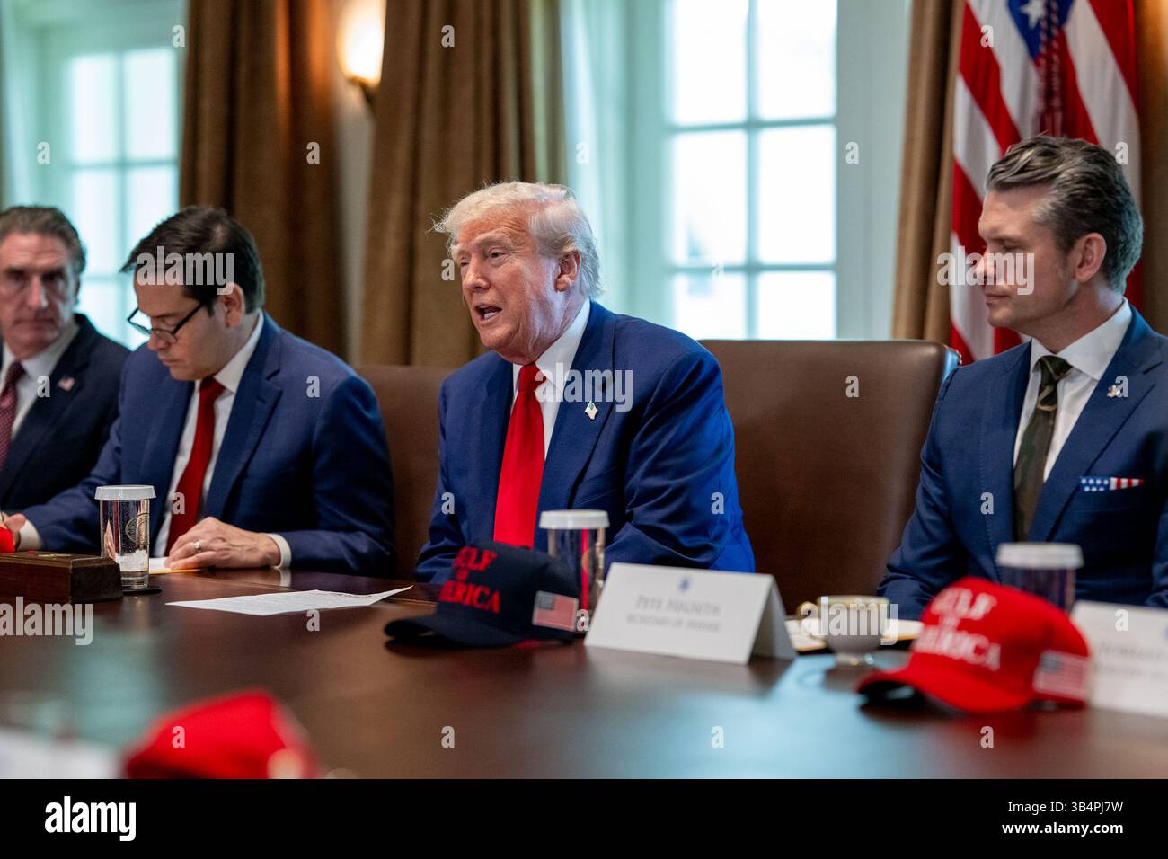 President Donald Trump holds a Cabinet meeting, Wednesday, April 30 ...