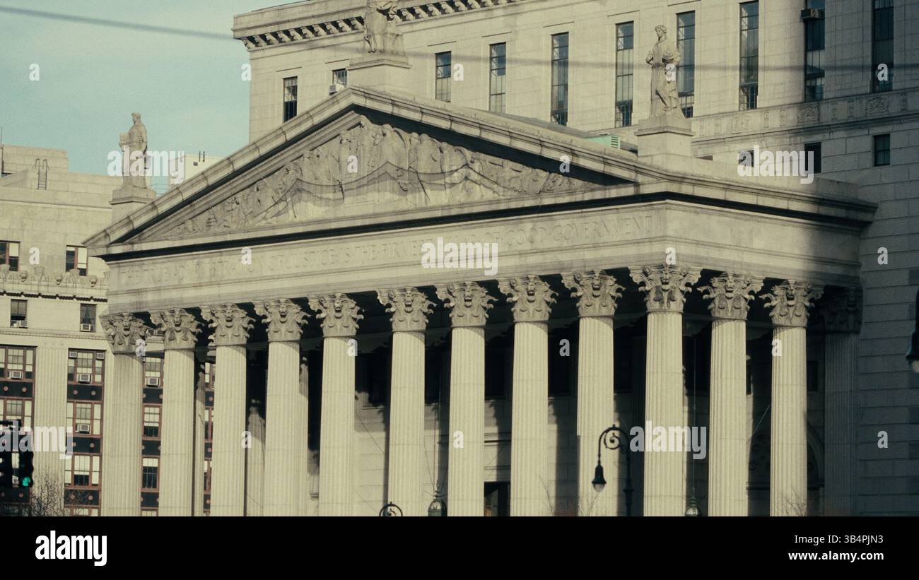 United States Courthouse showing its imposing neoclassical facade in ...