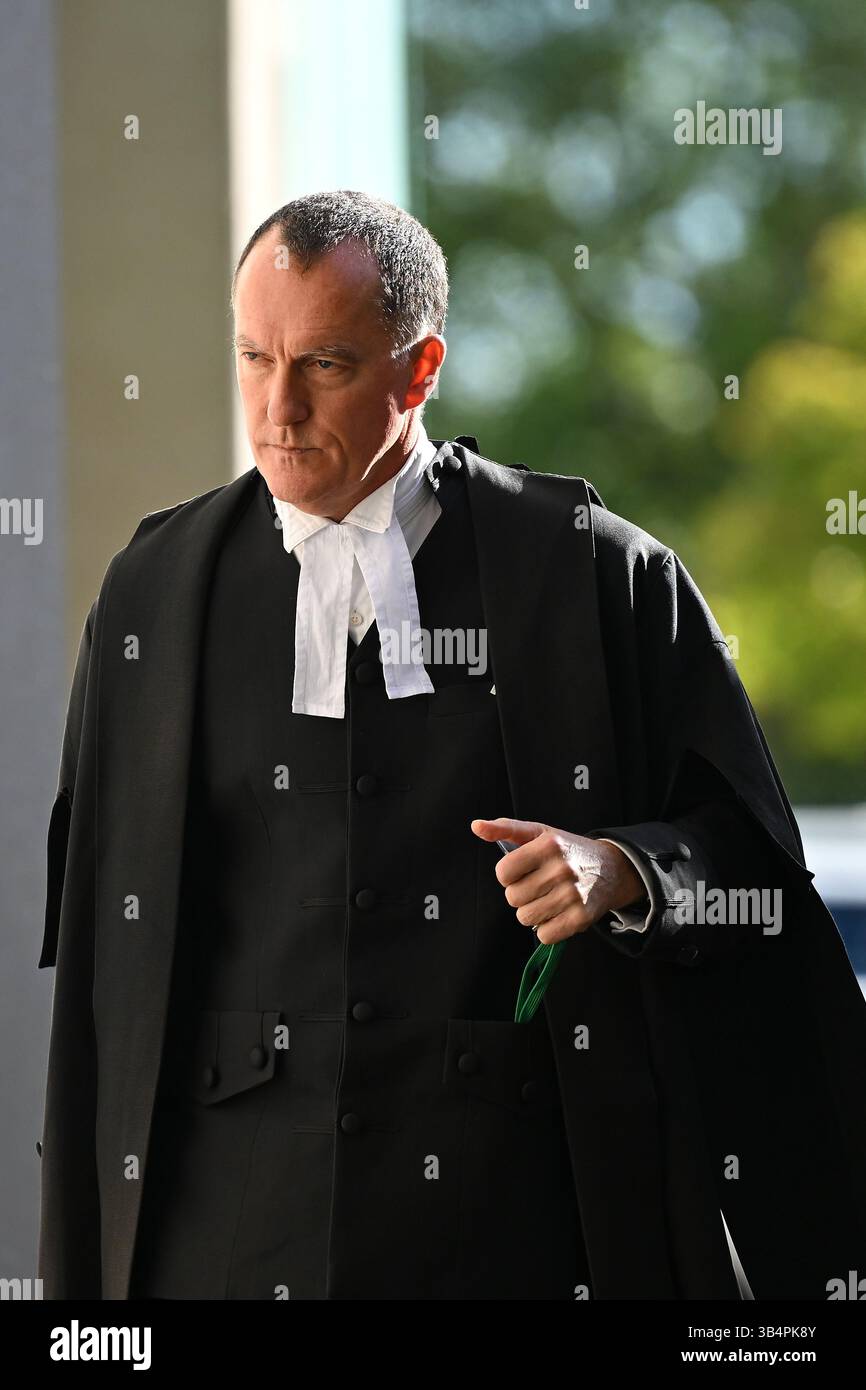 Morwell, Australia. 01st May, 2025. Barrister Colin Mandy SC arrives to ...