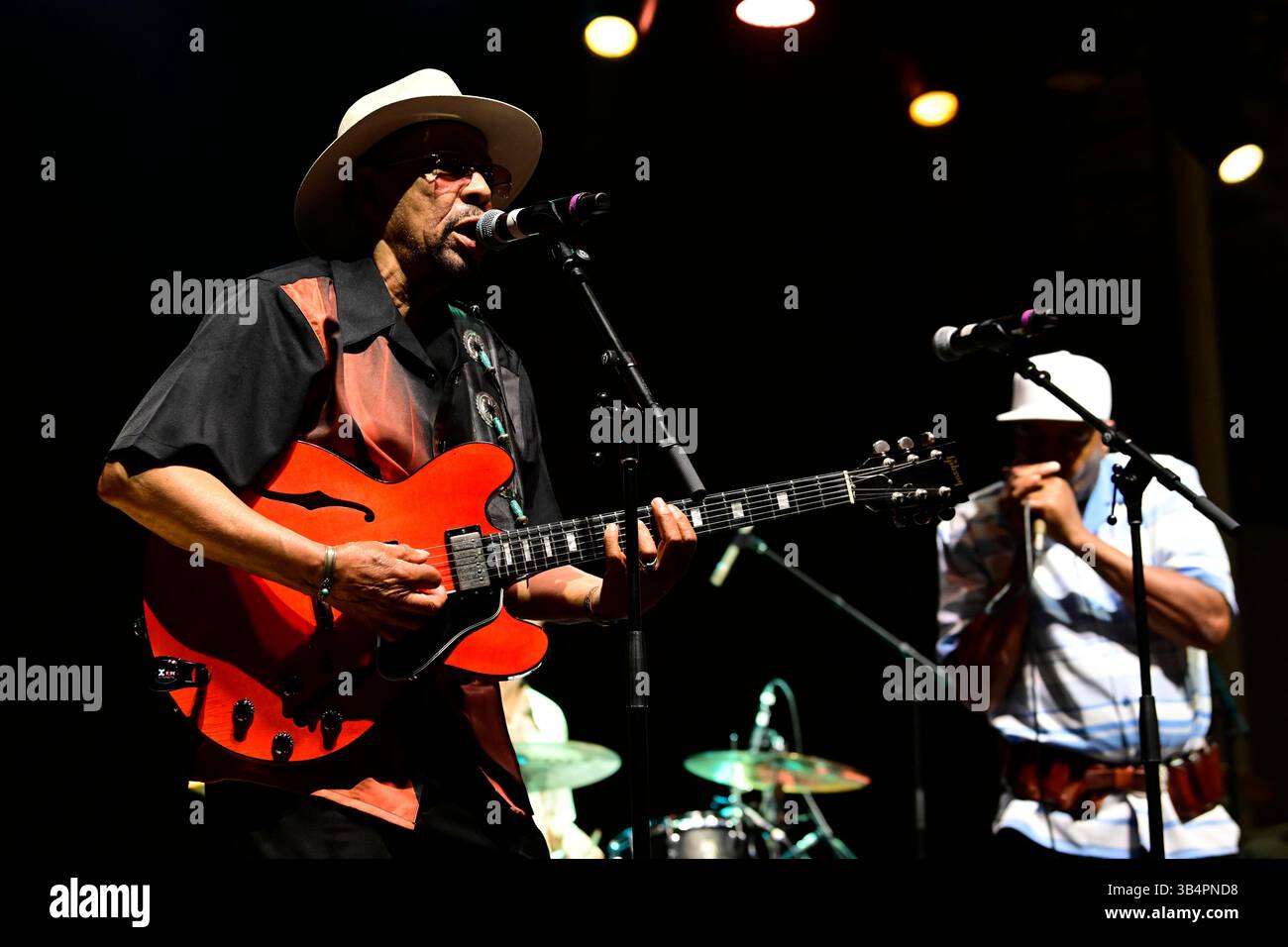 April 27, 2025: American blues legend JOHN PRIMER and harmonica player ...