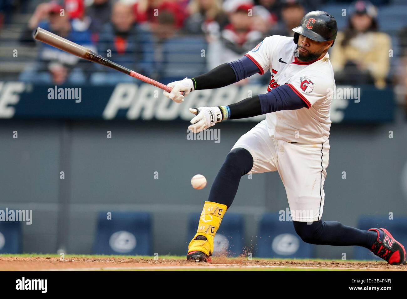 CLEVELAND, OH - APRIL 30: Cleveland Guardians first baseman Carlos ...