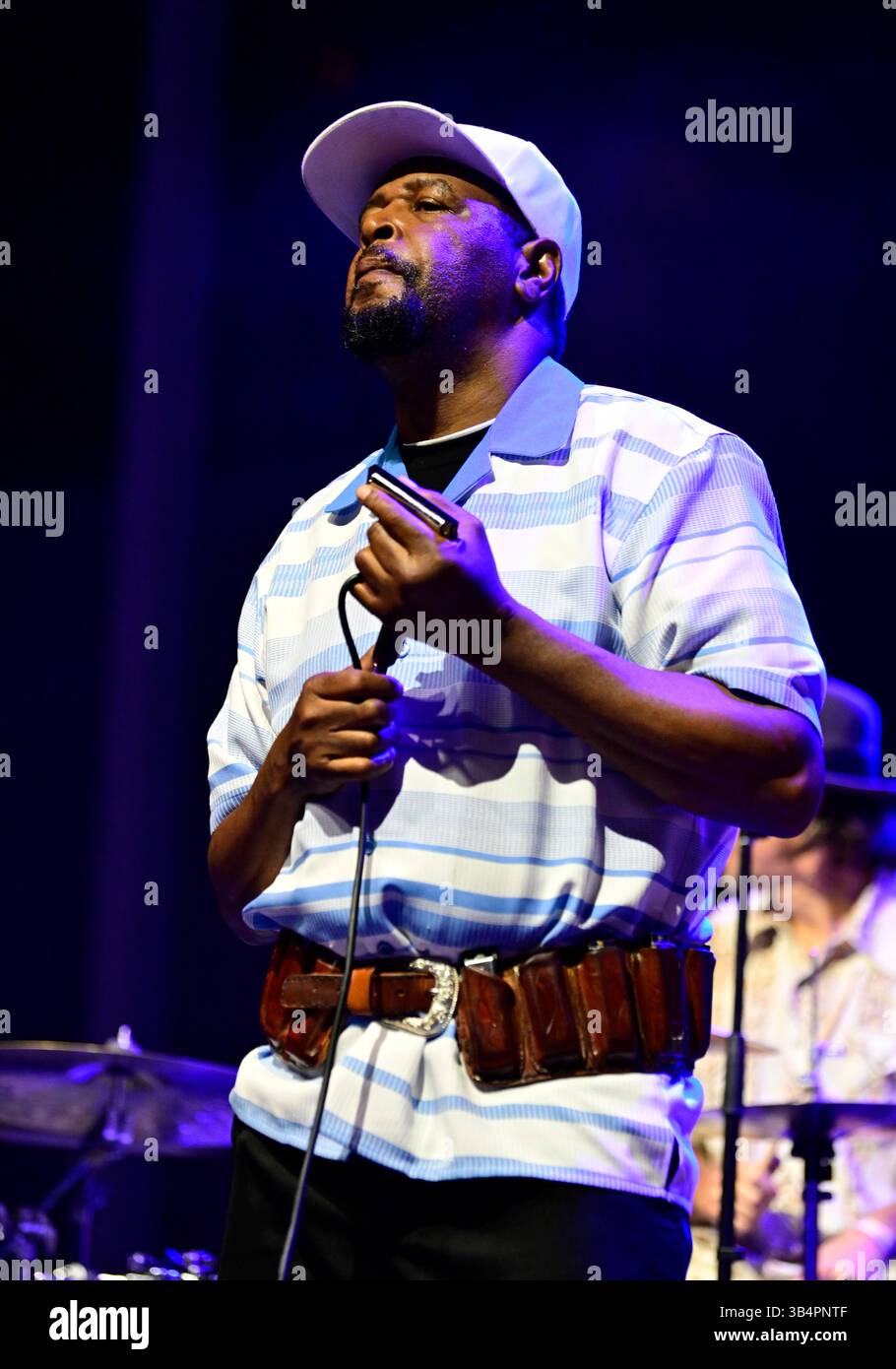 April 27, 2025: Harmonica player STEVE BELL performs with the Antone's ...