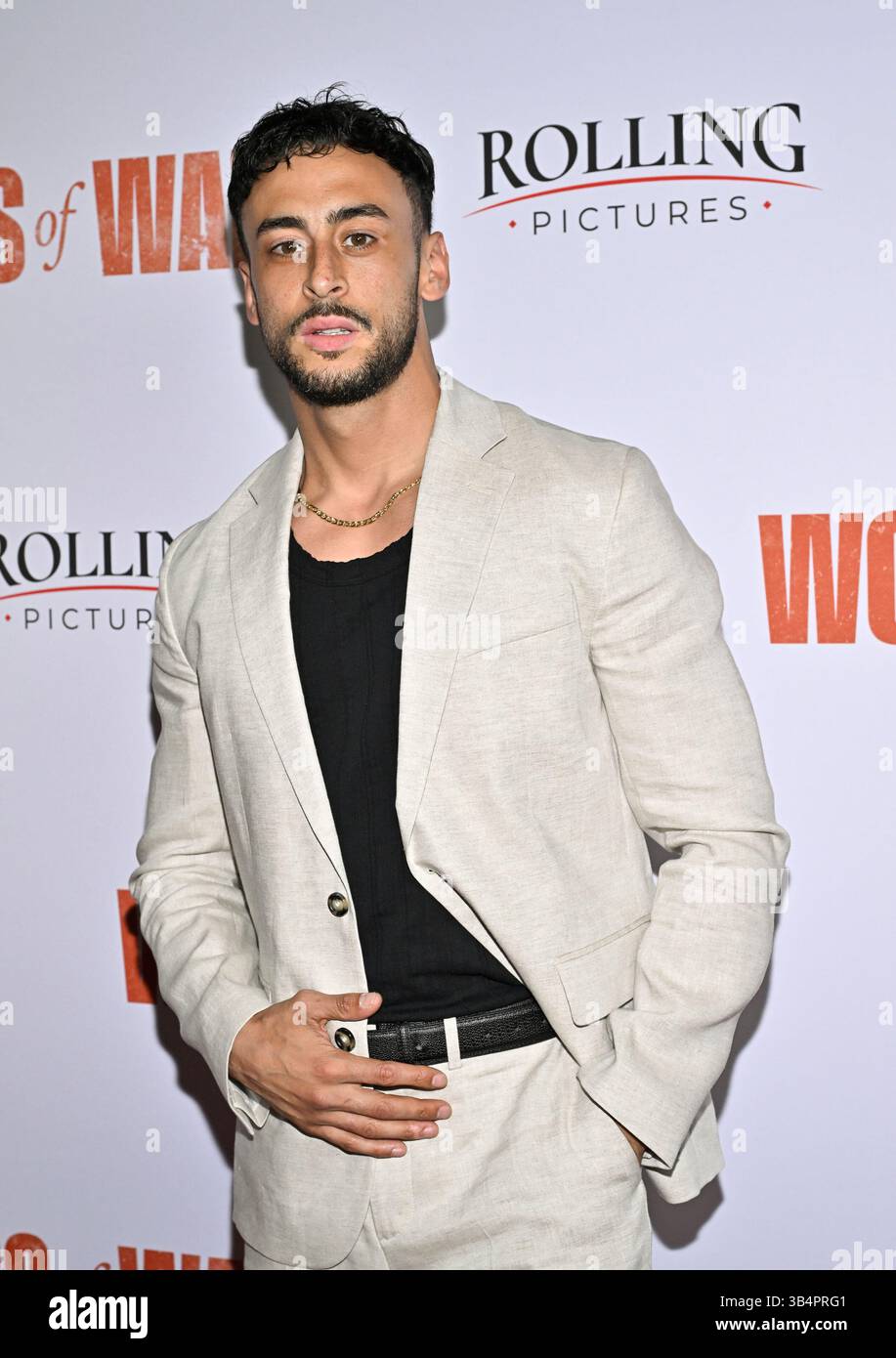 Fady El-Sayed attends the premiere of "Words of War" at Village East by ...