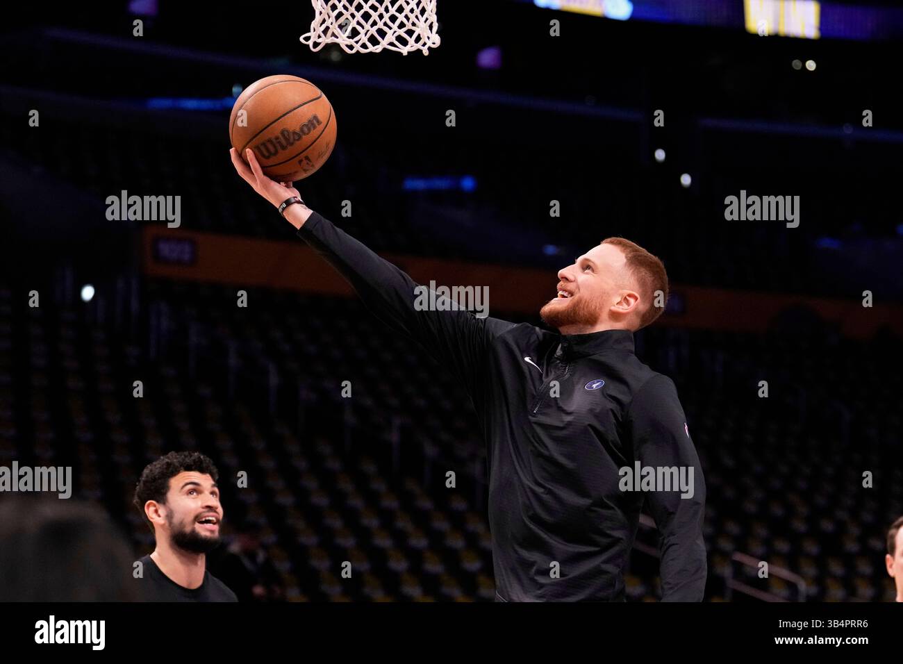 Minnesota Timberwolves guard Donte DiVincenzo warms up prior to Game 5 ...