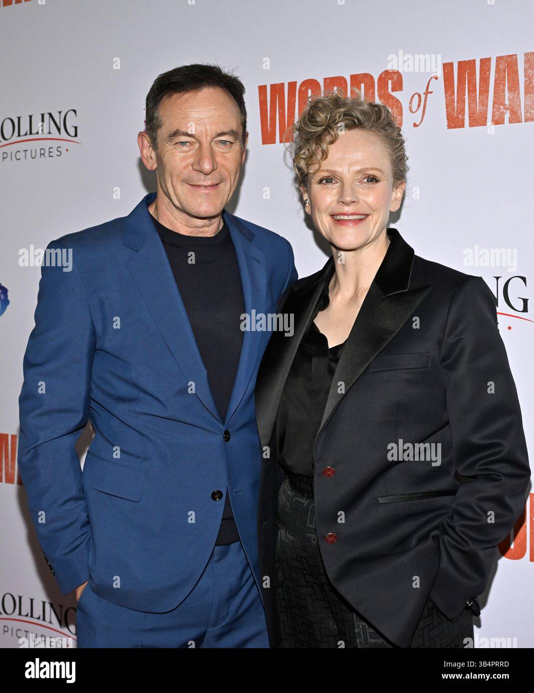 Jason Isaacs, left, and Maxine Peake attend the premiere of "Words of ...