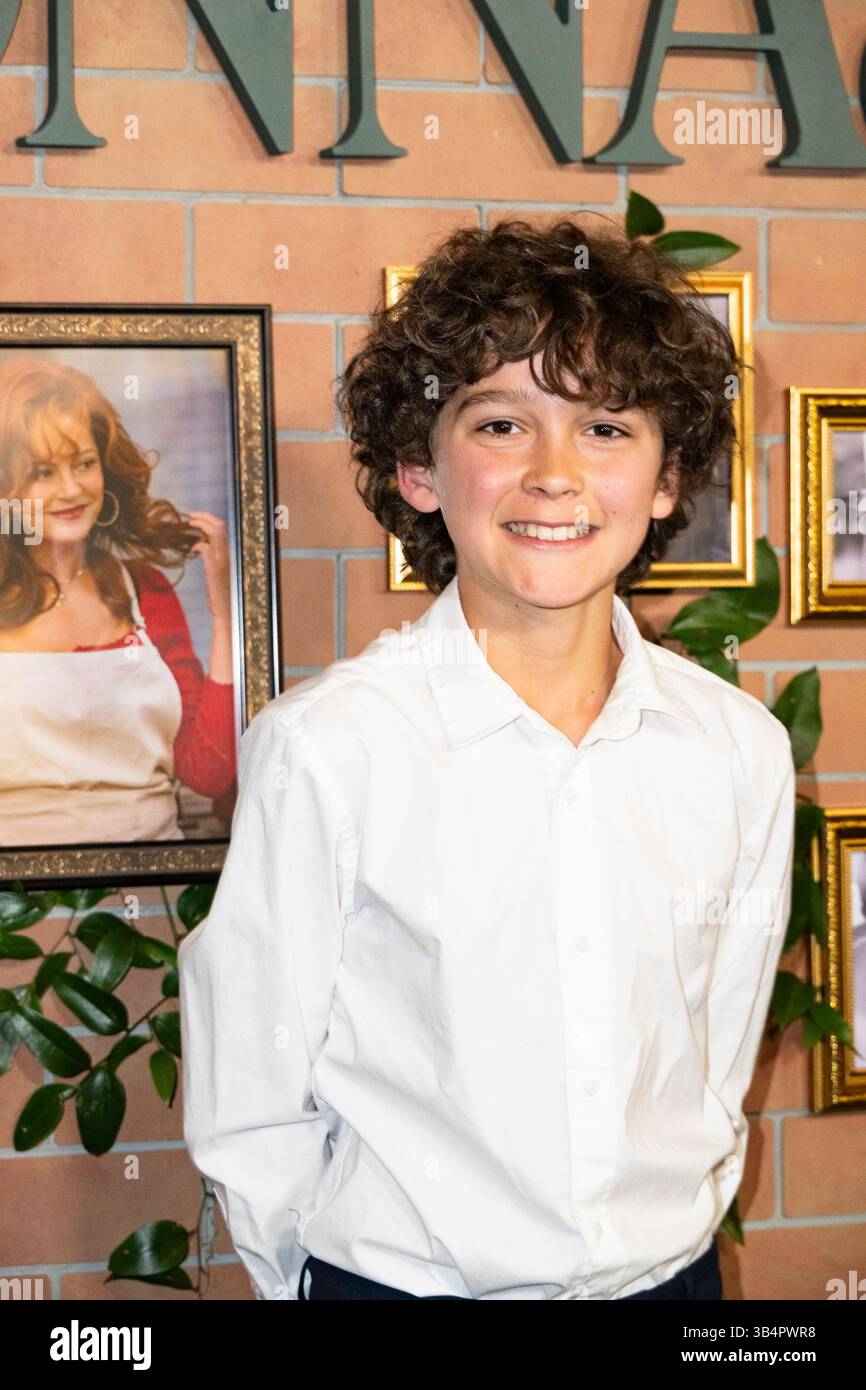 New York, USA. 30th Apr, 2025. Theodore Helm attends the NONNAS World Premiere red carpet at the ...