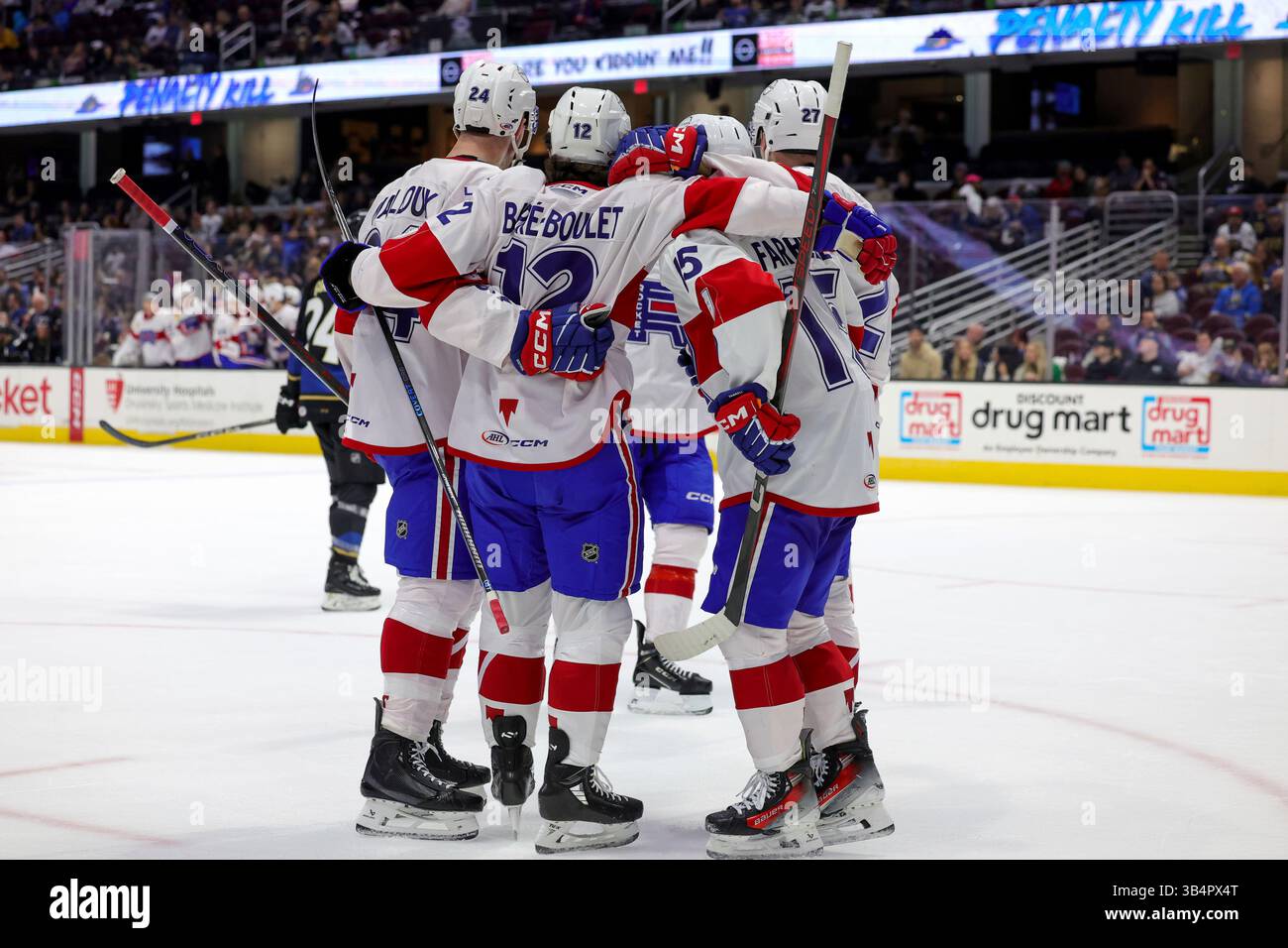 CLEVELAND, OH - APRIL 30: Laval Rocket defenseman Logan Mailloux (24 ...