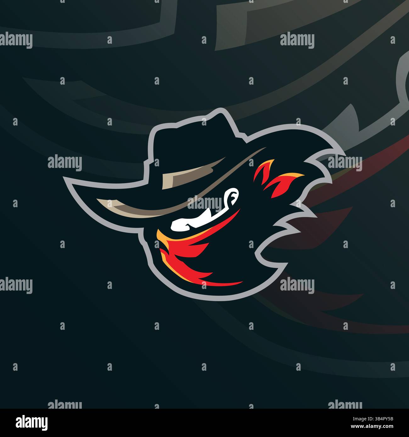 Bandits mascot logo design with modern illustration concept style for ...